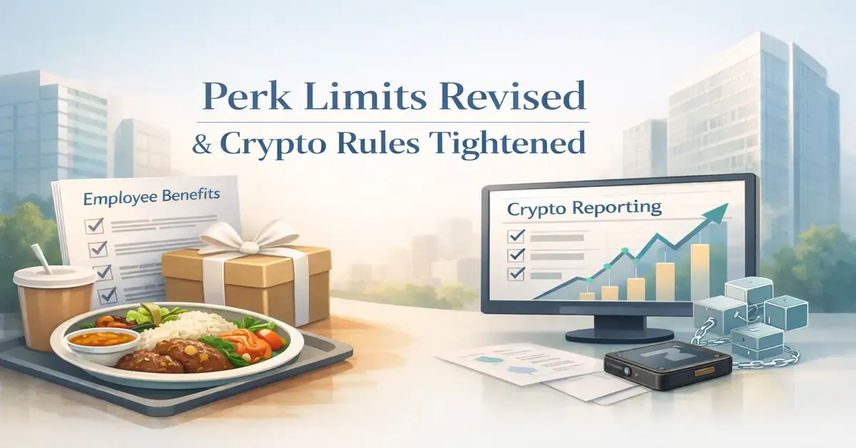 Union Budget 2026: Perquisite Caps Revised & Crypto Reporting Tightened
