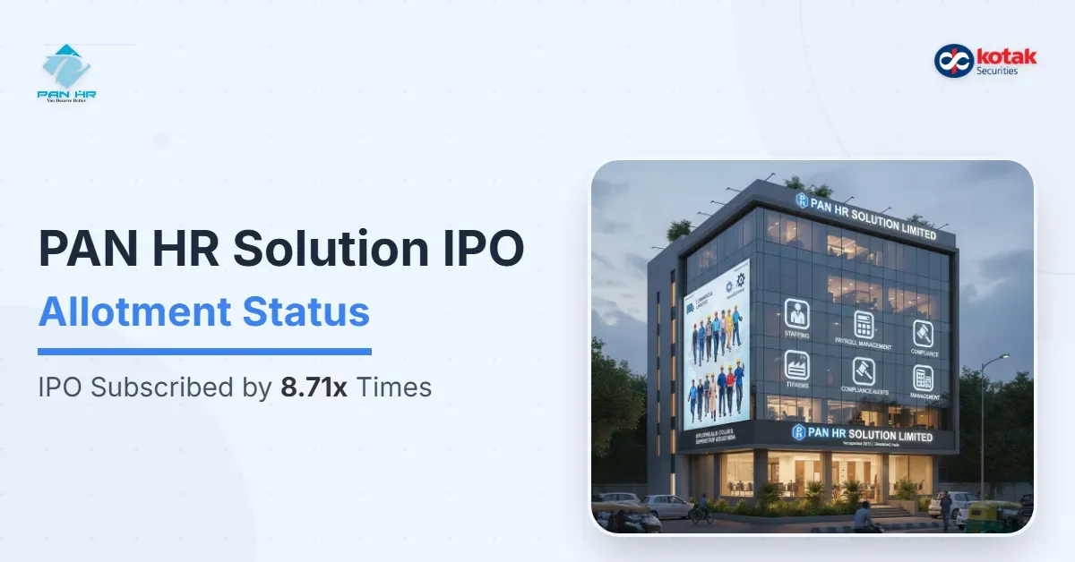 PAN HR Solution IPO Allotment Status: How To Check Online On MUFG, BSE ...